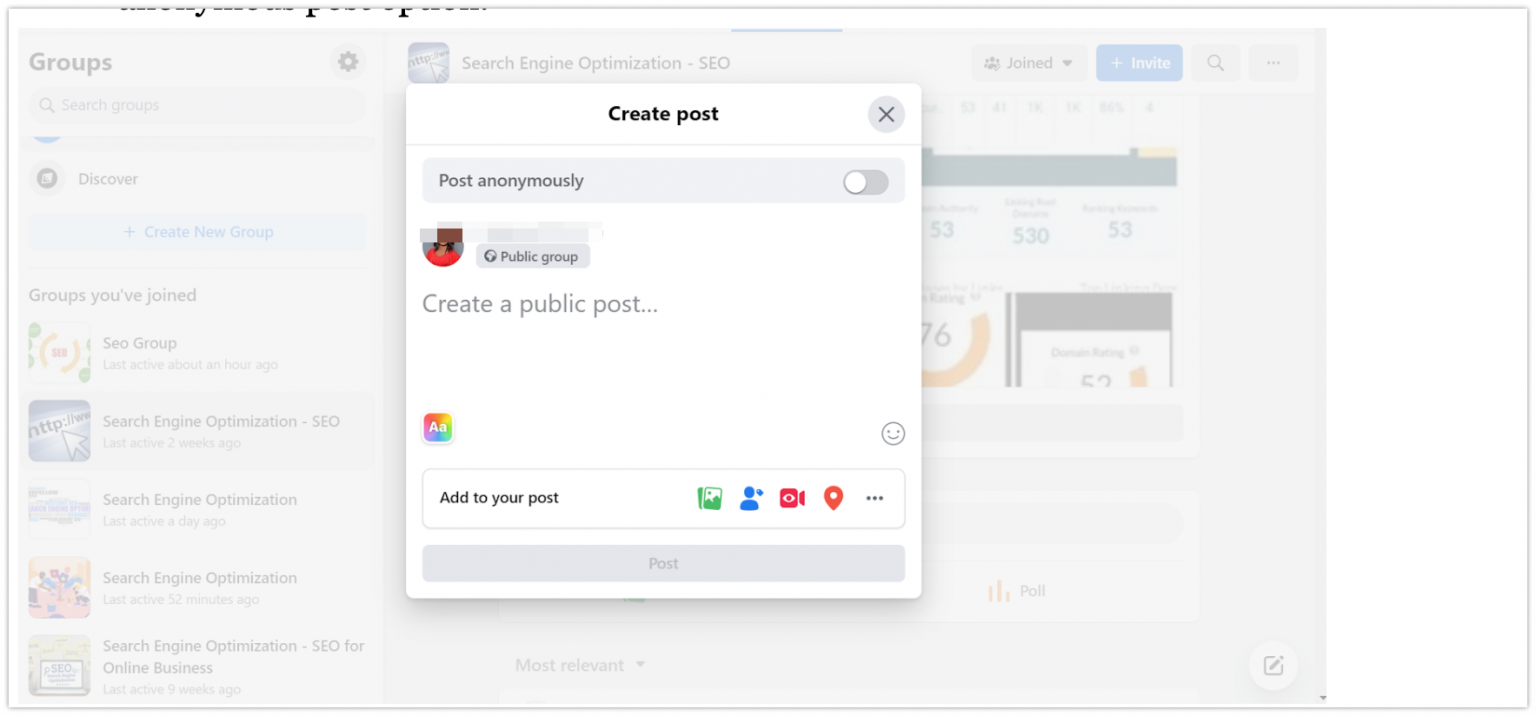 How to Post Anonymously in a Facebook Group - Group Leads Blog