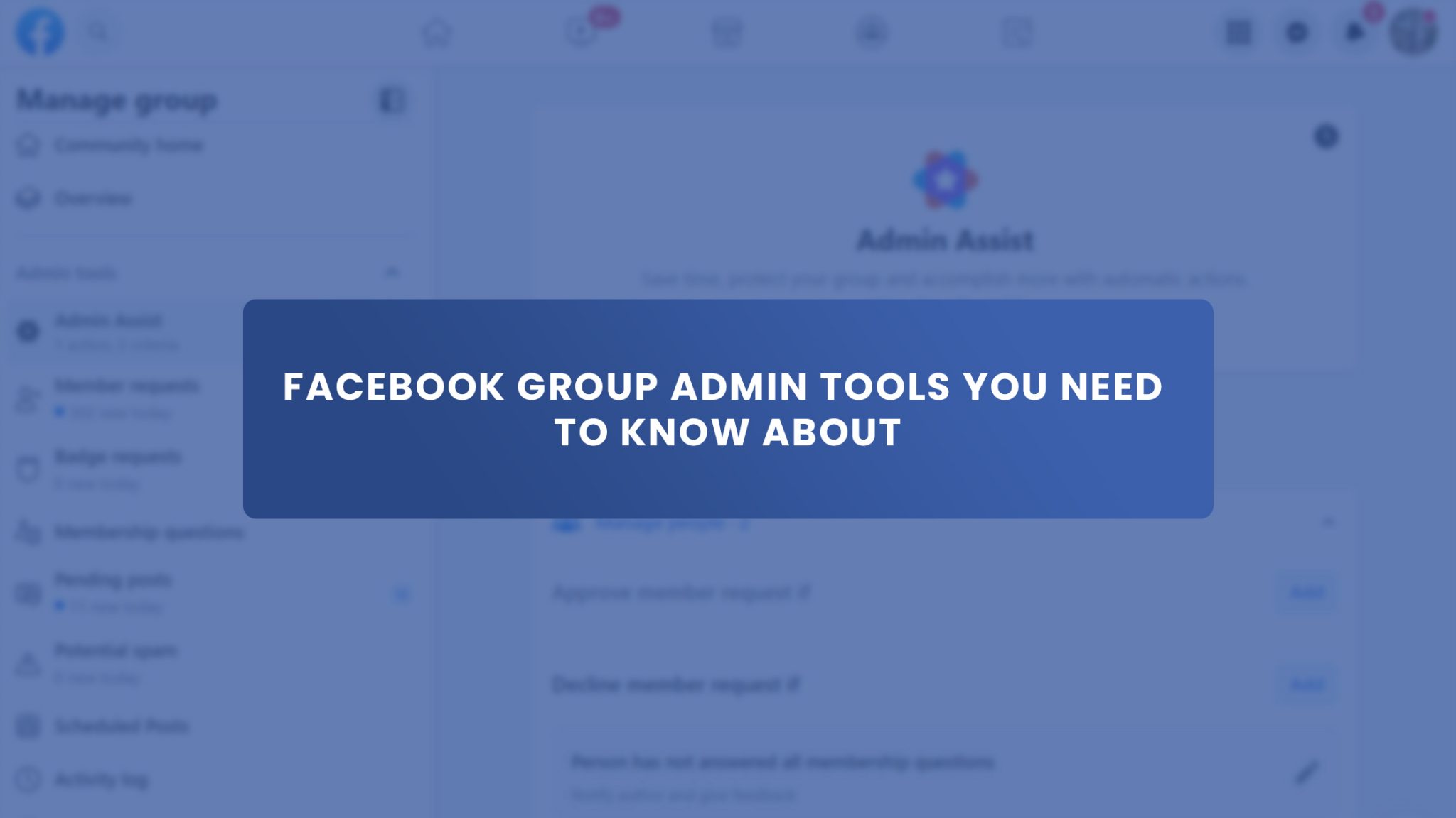 Facebook Group Admin Tools (2023) - Group Leads Blog